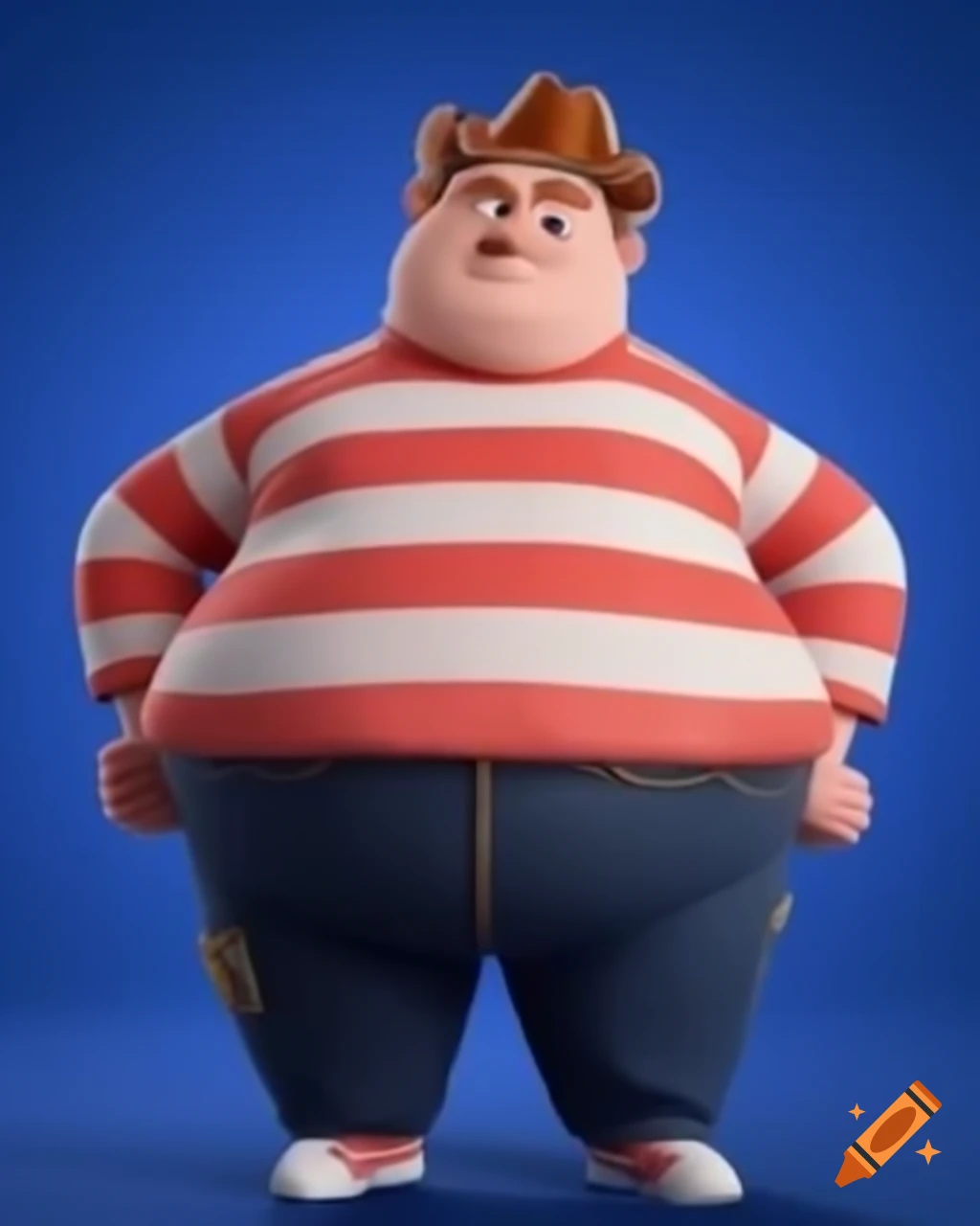 Character inspired by moby the singer in pixar animation style on Craiyon