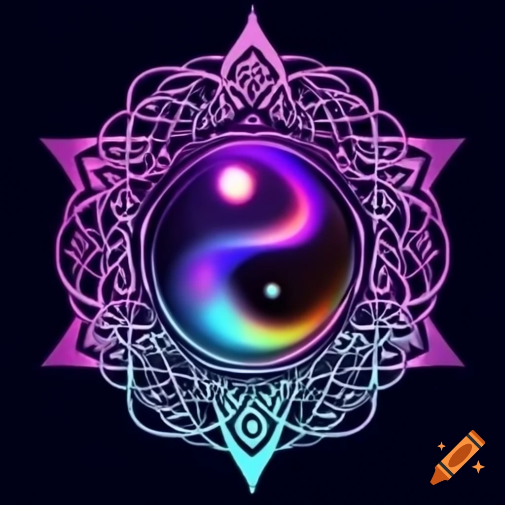 Celtic priestess Venus in cubism art style with rose and pentagram ...