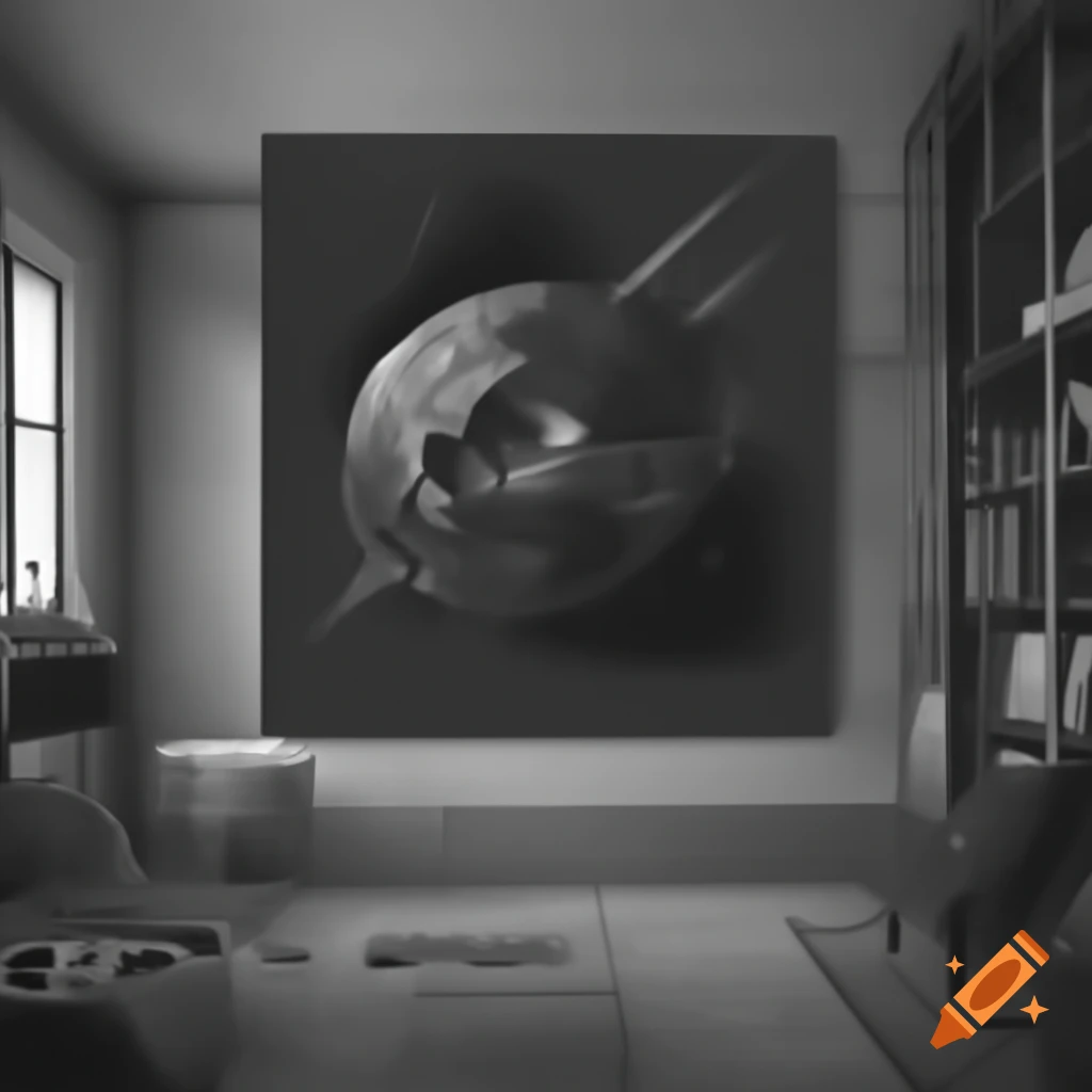 Hand drawn charcoal illustration of a home-built spacecraft on Craiyon