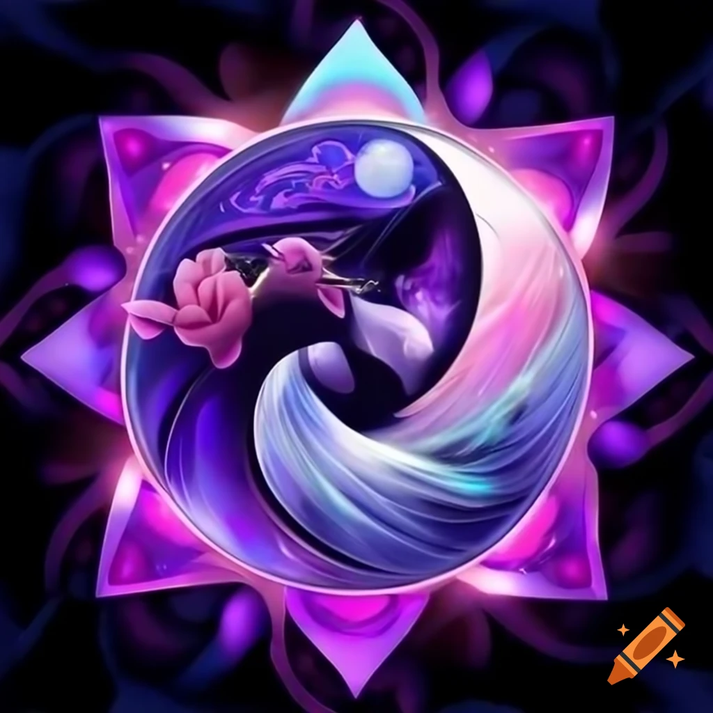 Triple moon triquetra cubism artwork featuring Celtic priestess and ...