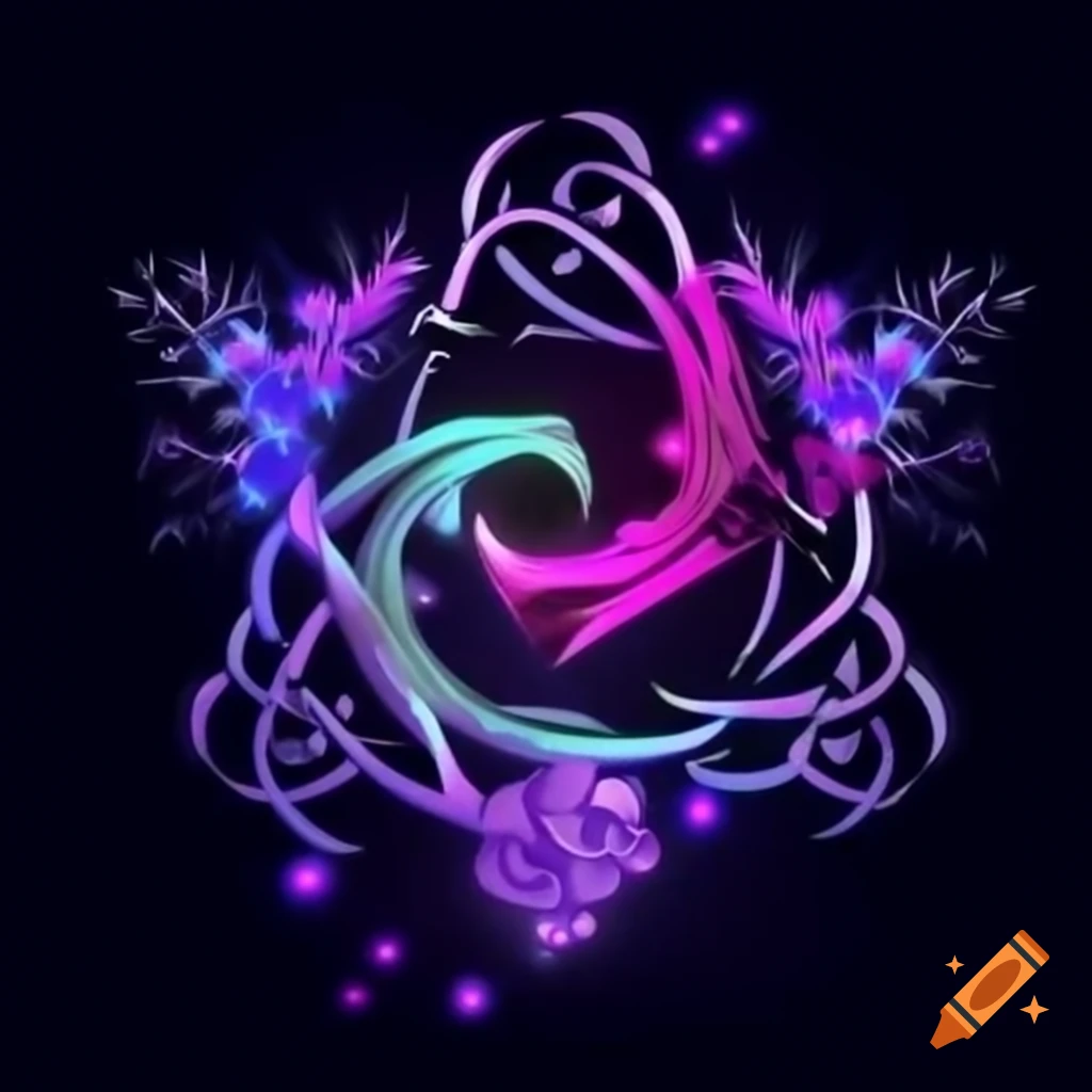 Holographic celtic priestess venus surrounded by pink roses and silver ...