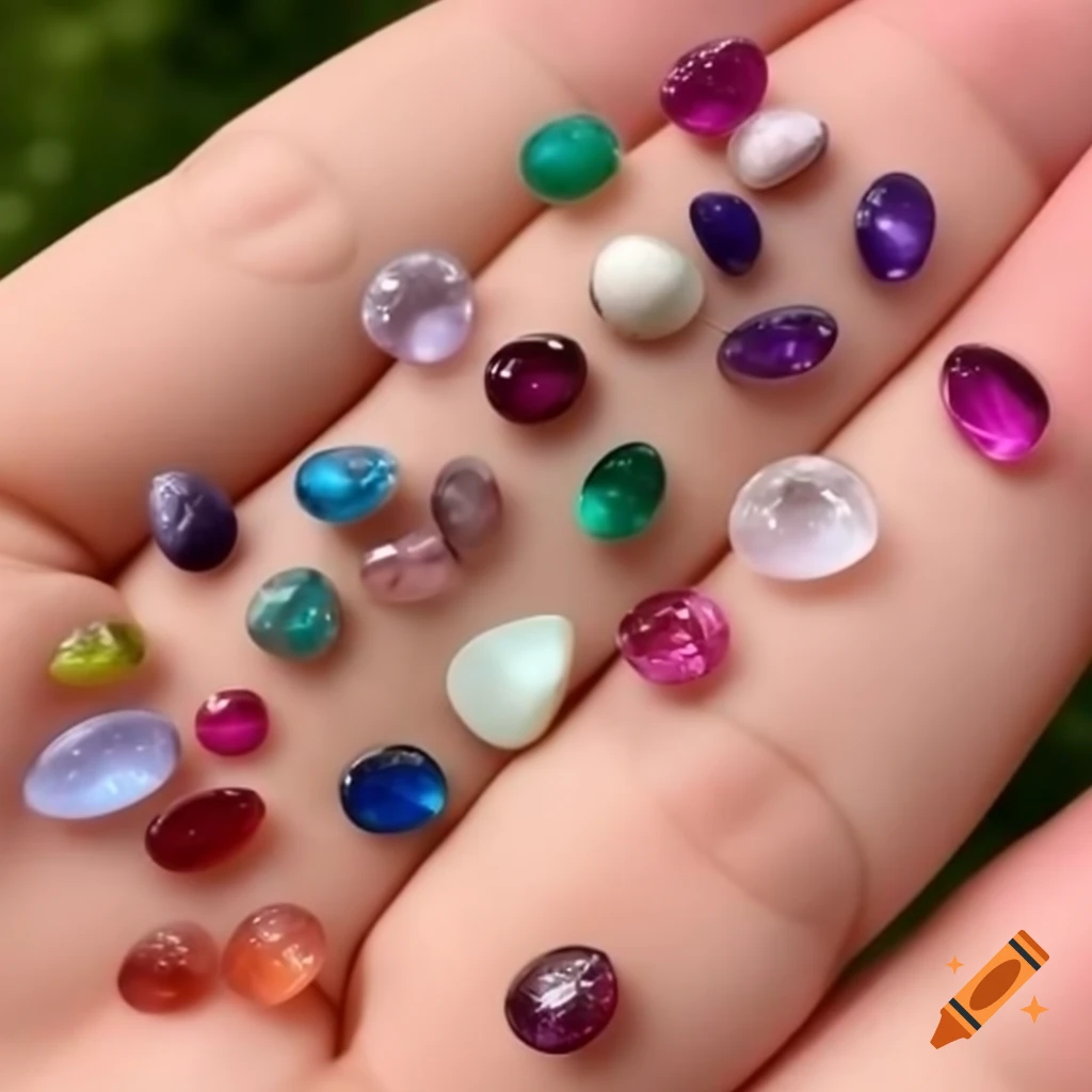 Exquisite collection of unique navratan gemstones showcasing nature's ...