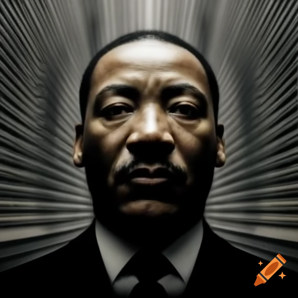 Illustration of Martin Luther King Jr. featuring a low taper fade ...