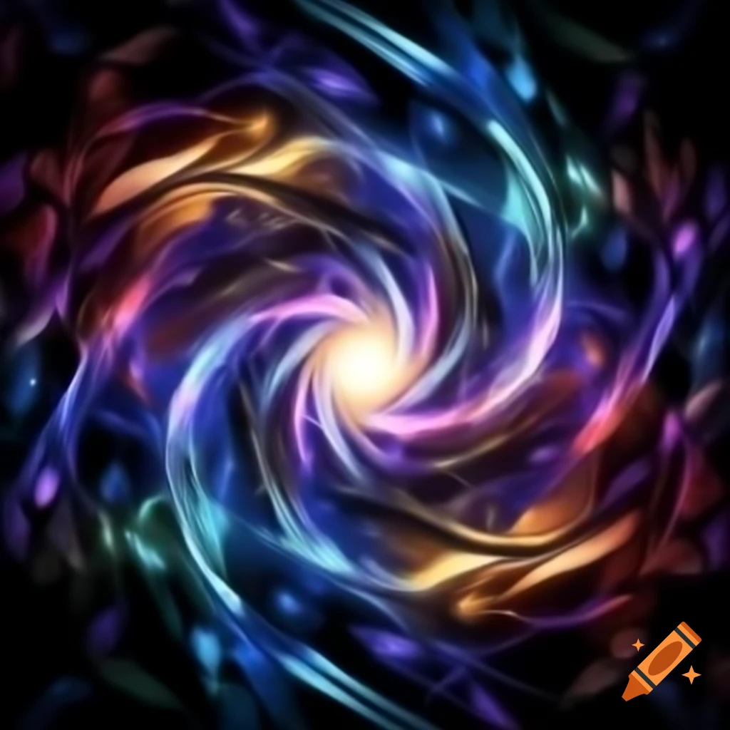 Illuminated sacred geometry and vortex symbolizing spiritual ...