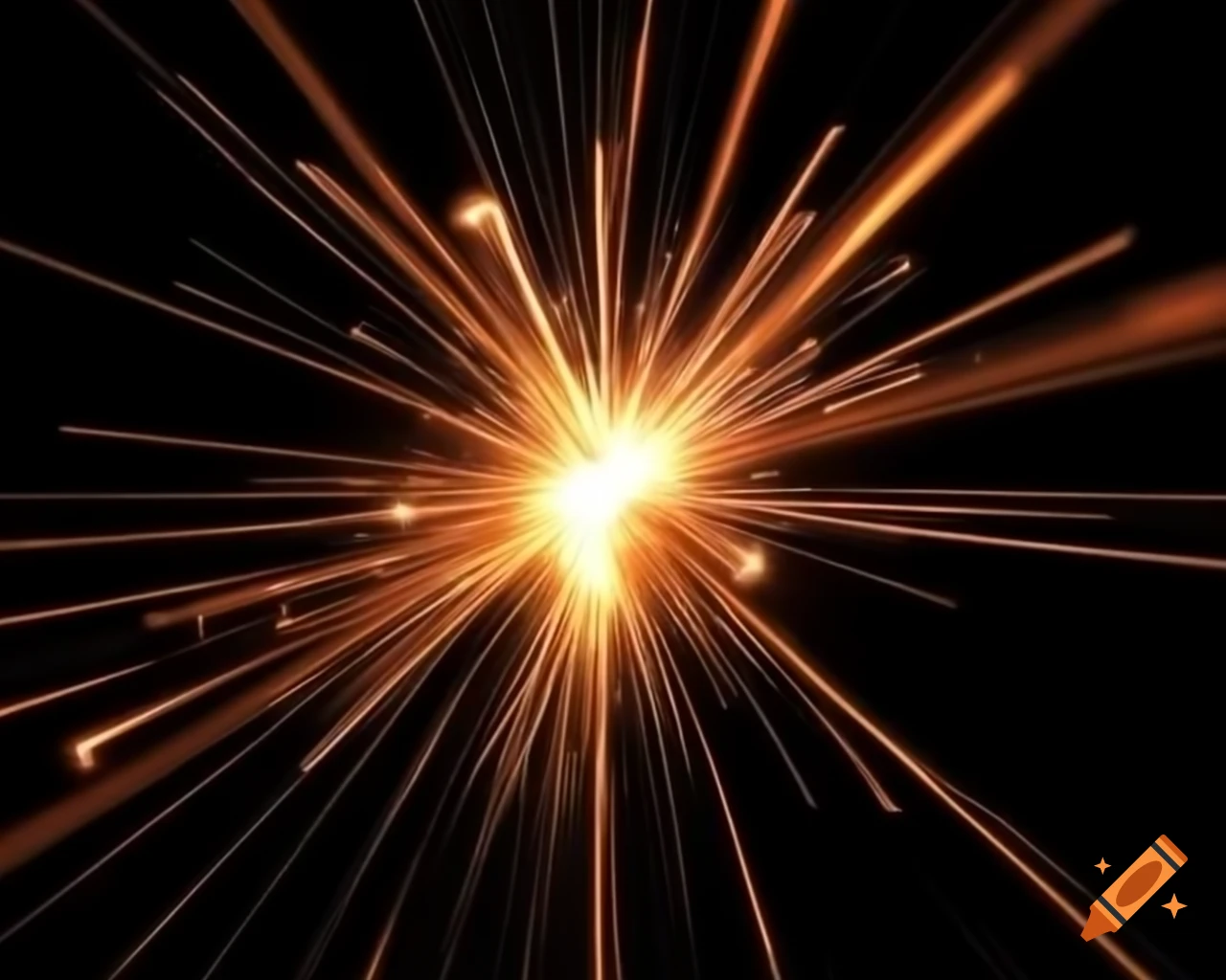 Dynamic scheme illustrating energy sparks transforming into subatomic ...