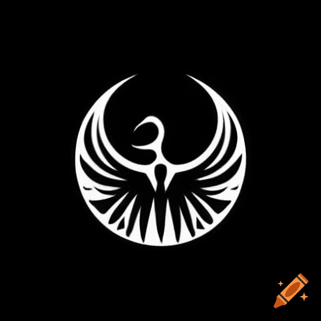 SCP logo featuring a phoenix bird design on Craiyon