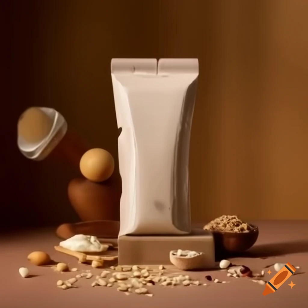 Premium granola pouch packaging mockup with clean, organic design for ...