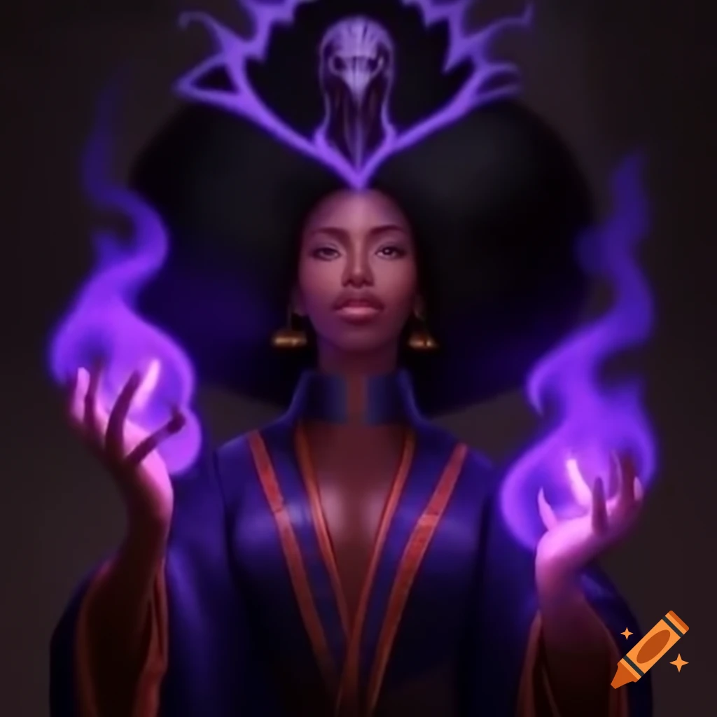 Ayizan voodoo loa representation of a powerful black woman on Craiyon