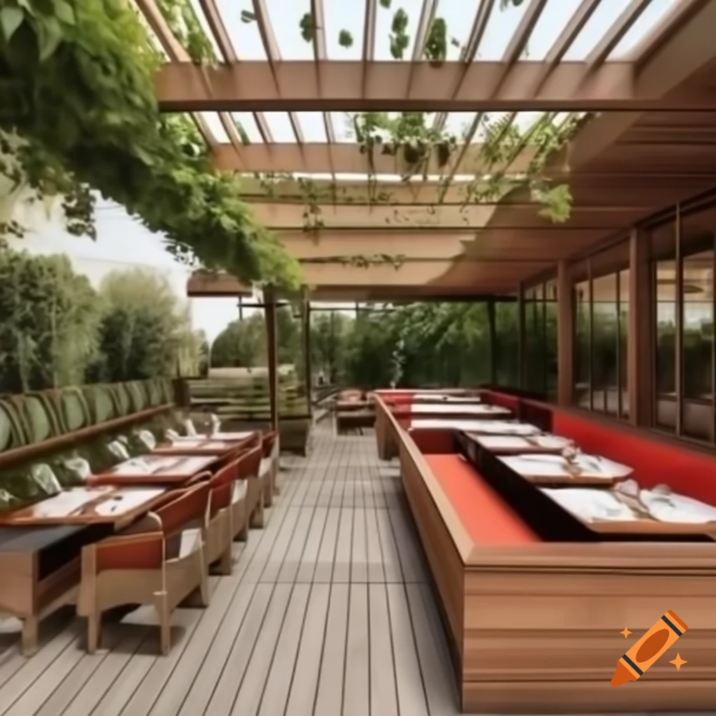 Open deck restaurant design concept on Craiyon