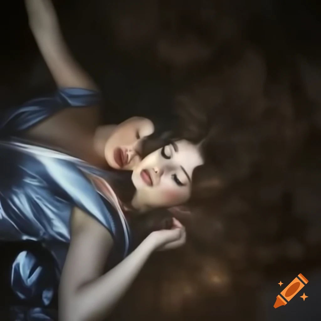 Sirenian circus singer in a colorful scene on Sicily, highly detailed ...