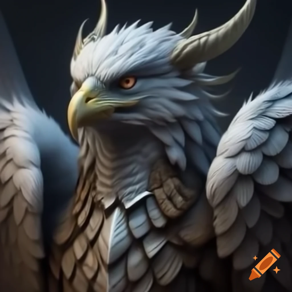 Gryphon illustration or depiction on Craiyon