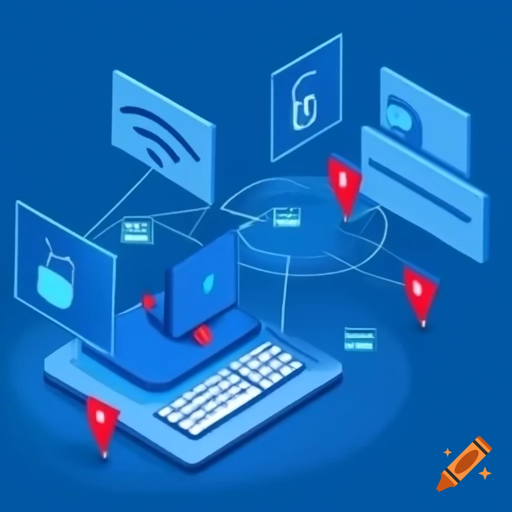 Modern diagram of guest Wi-Fi network isolation from main network on ...