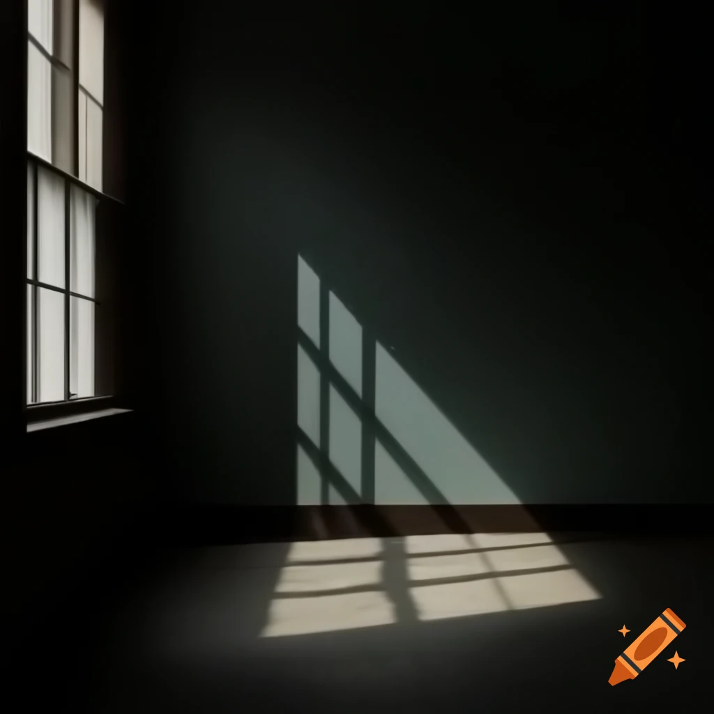 Shadowy corner of a dark room on Craiyon