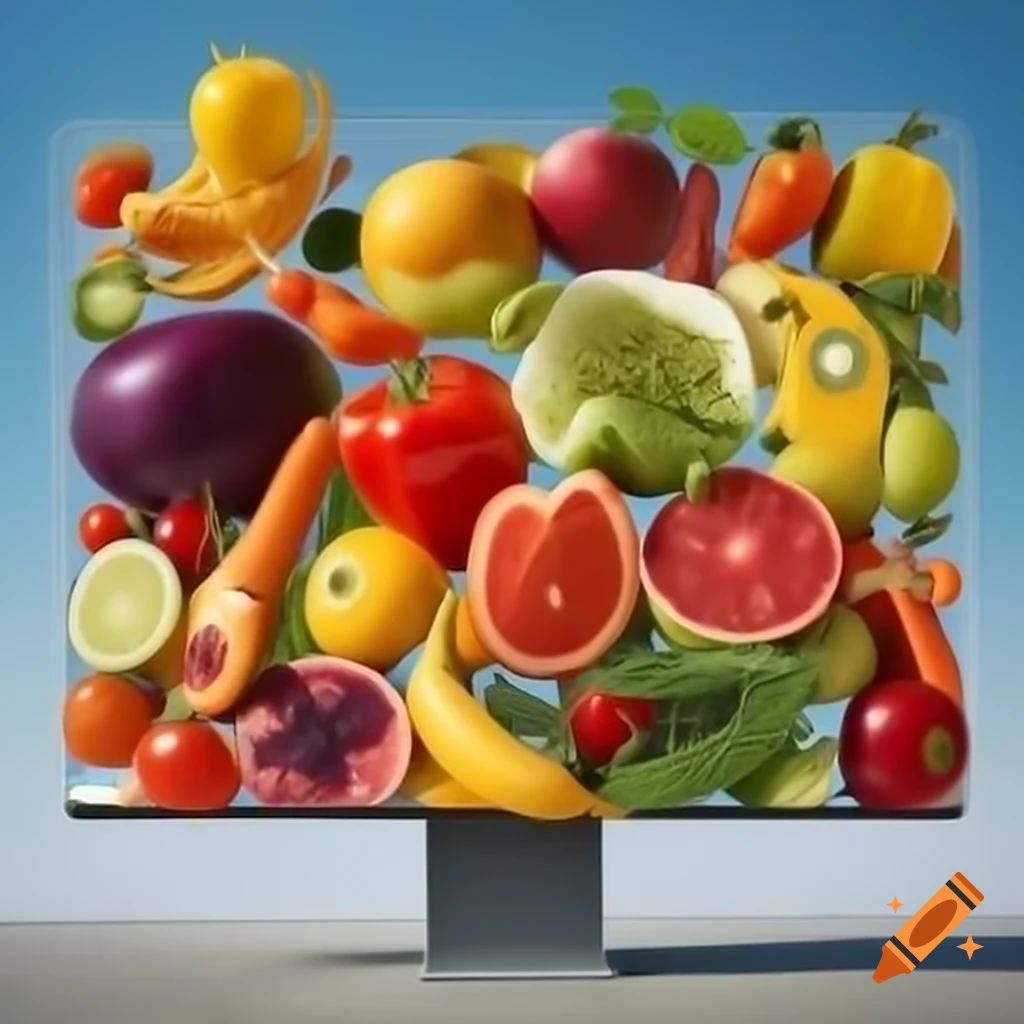 Billboard showcasing fresh fruits, vegetables, and grains promoting ...