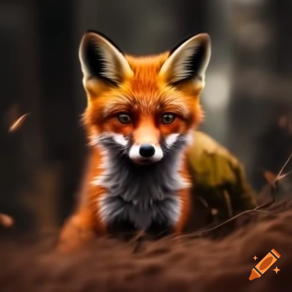 Fox game poster featuring vibrant artwork on Craiyon