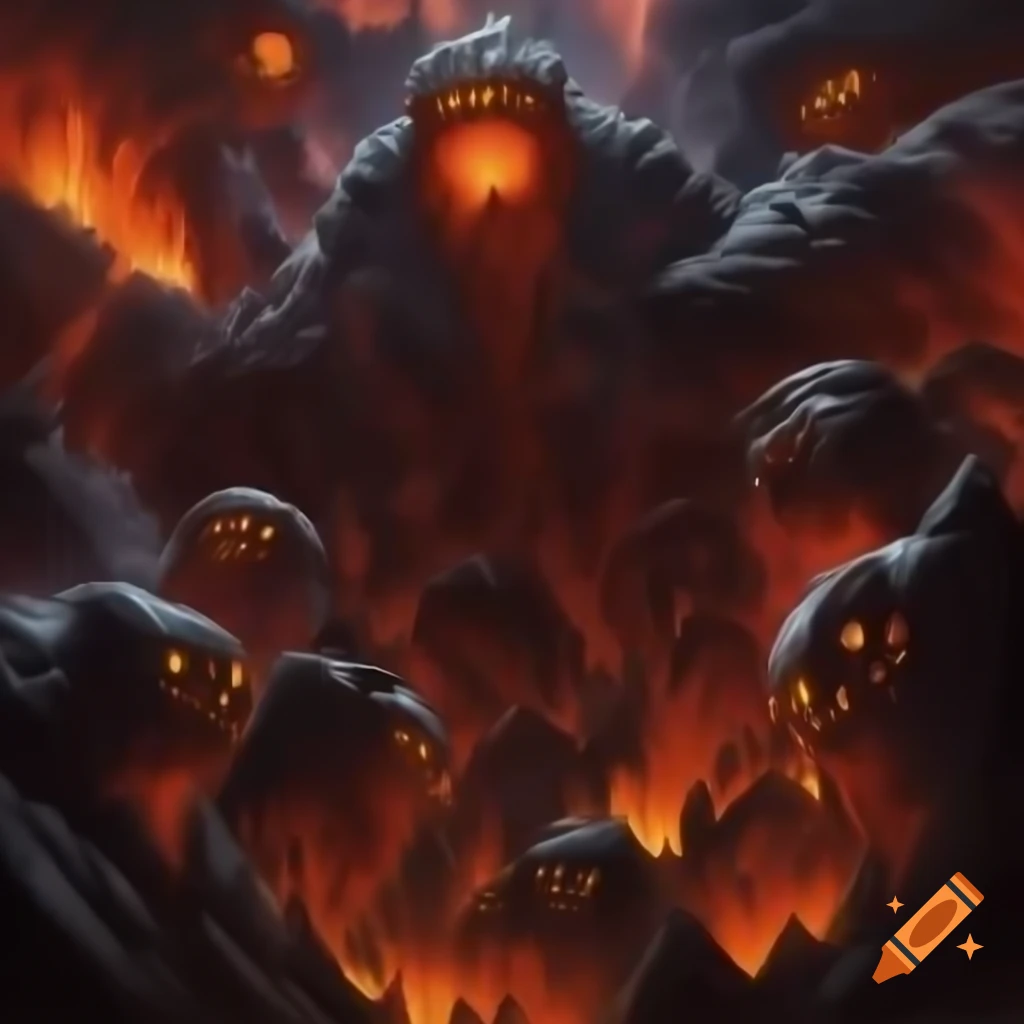 Horde of unique Minecraft-inspired lava monsters with whimsical designs ...