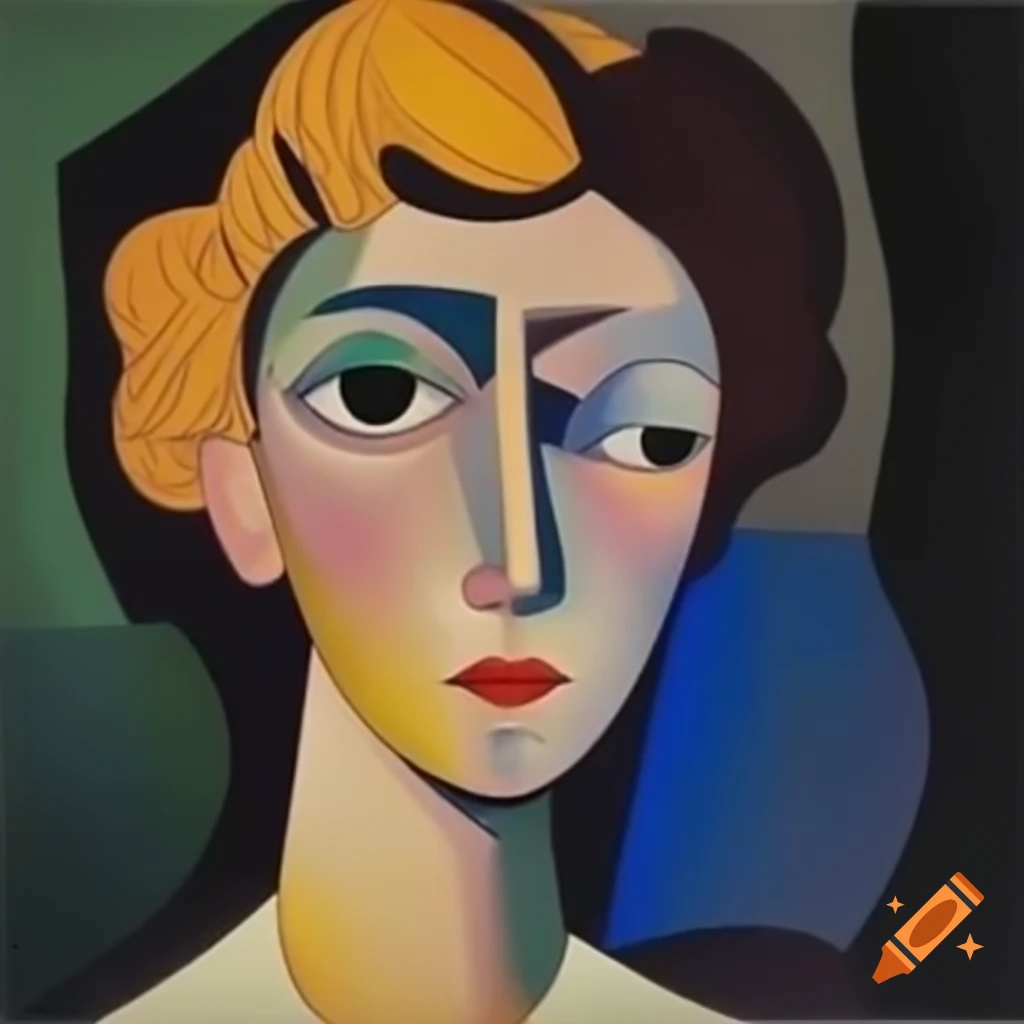 Cubism style paintings exploring women's beauty and freedom on Craiyon
