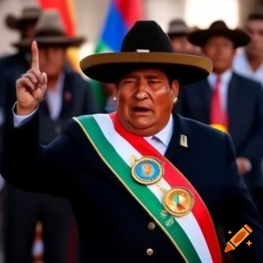Bolivia's political journey from 2019 coup to 2020 election on Craiyon