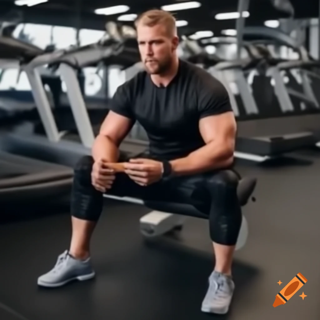 Disappointed fitness coach looking at calendar with few appointments on ...