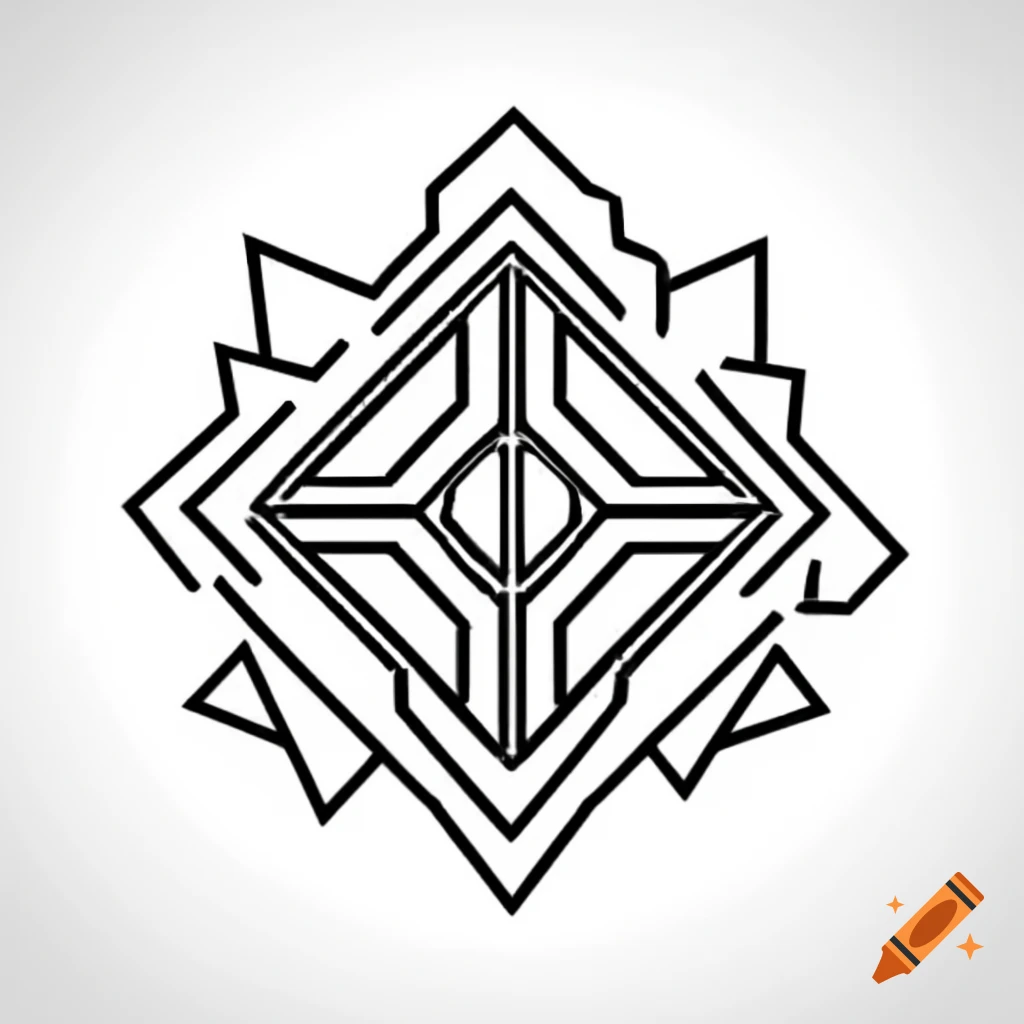 Destiny 2 geometric strand element icon banner on Craiyon