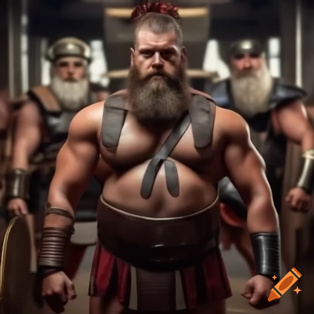 Modern gladiator with muscular physique inspired by ancient roman ...