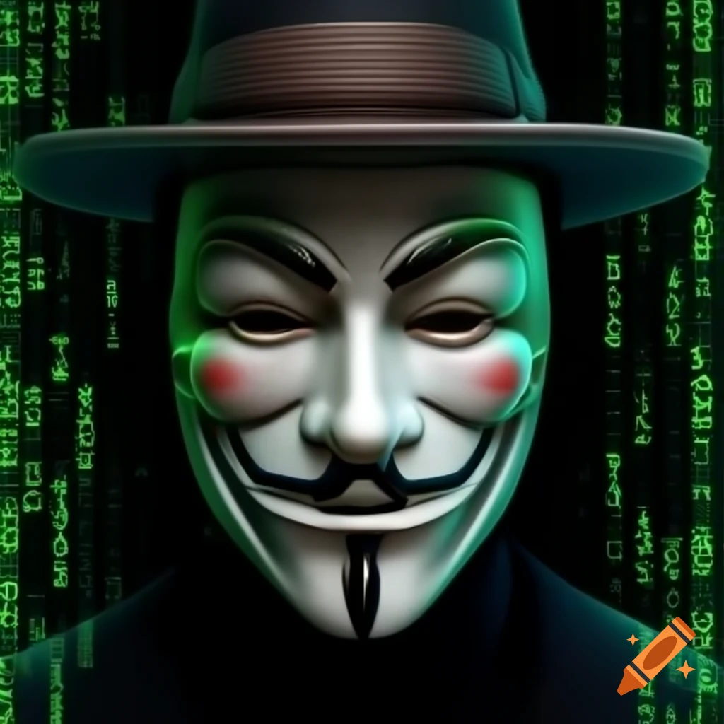 Detailed cinematic portrait of the Guy Fawkes mask with classic design ...