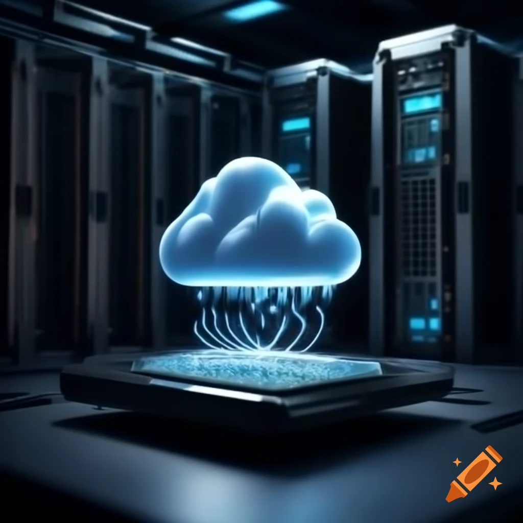 Elegant and clean design for Cloud Computing on Craiyon