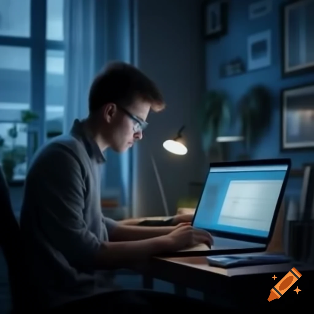 Young person using computer responsibly, graphic about internet safety ...