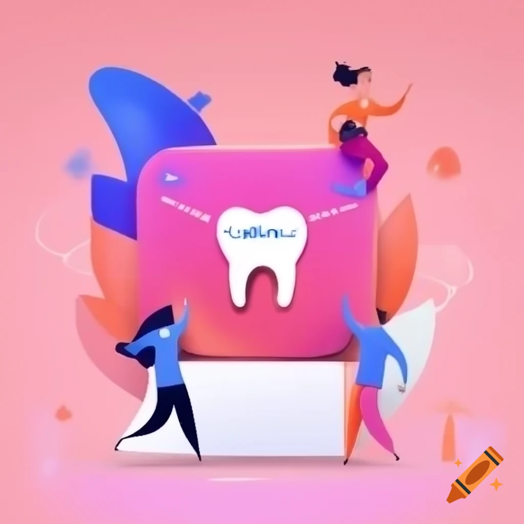 Infographic with tips for oral health: Brush Twice a Day, Floss ...