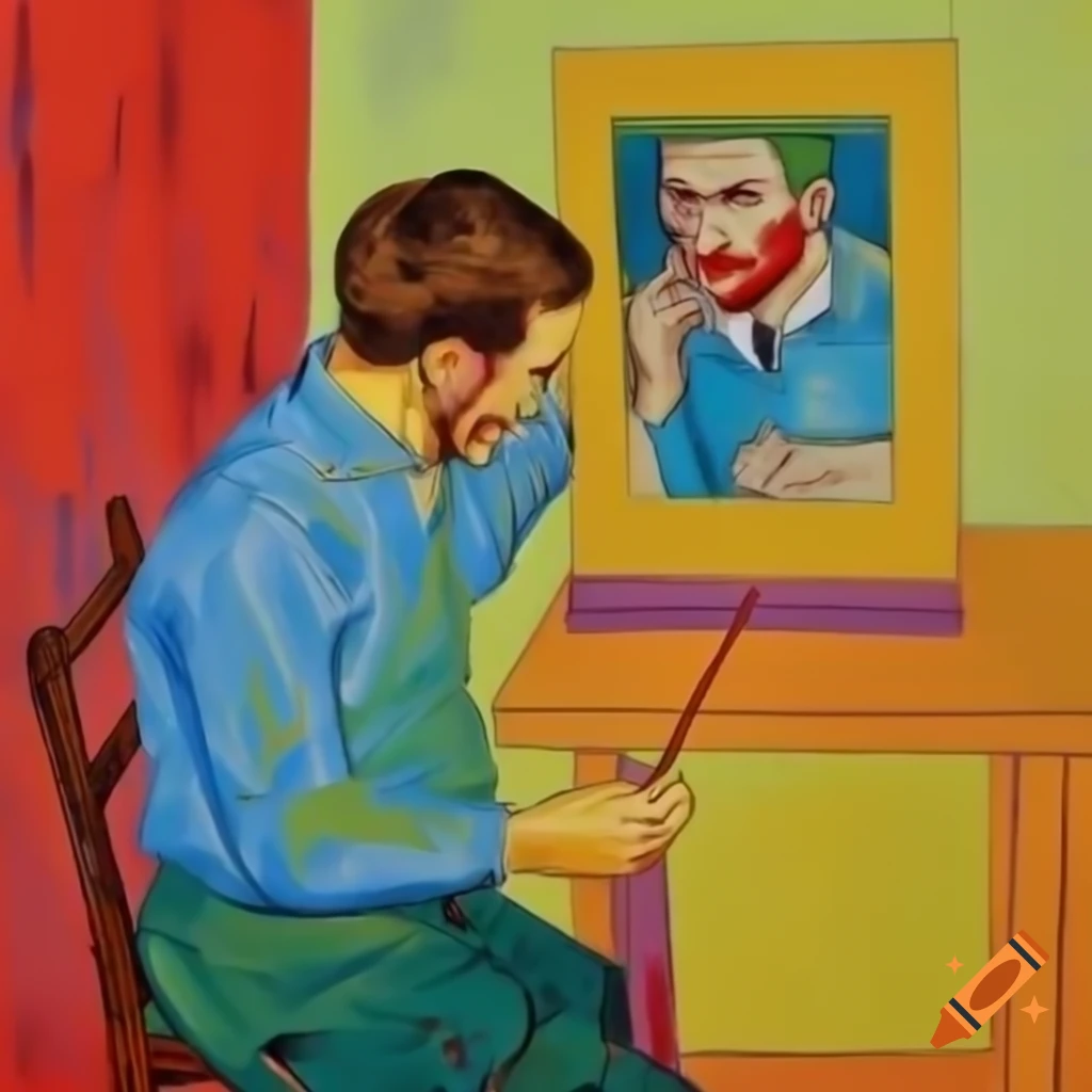 AI-generated artwork inspired by the distinct style of a famous artist ...
