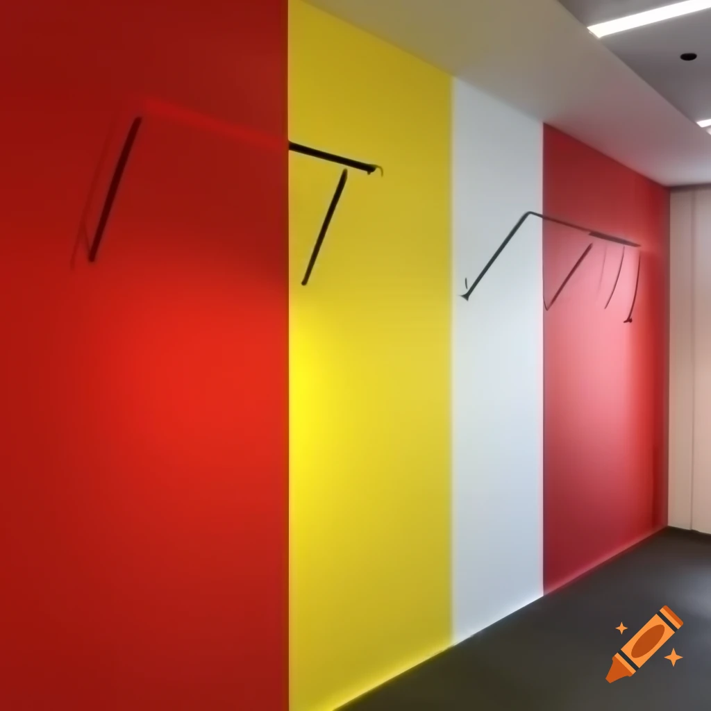 Shop interior design concept with flex branding on three walls on Craiyon