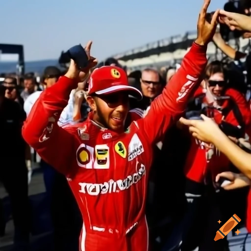 Lewis hamilton winning eighth championship in ferrari at monza parade ...
