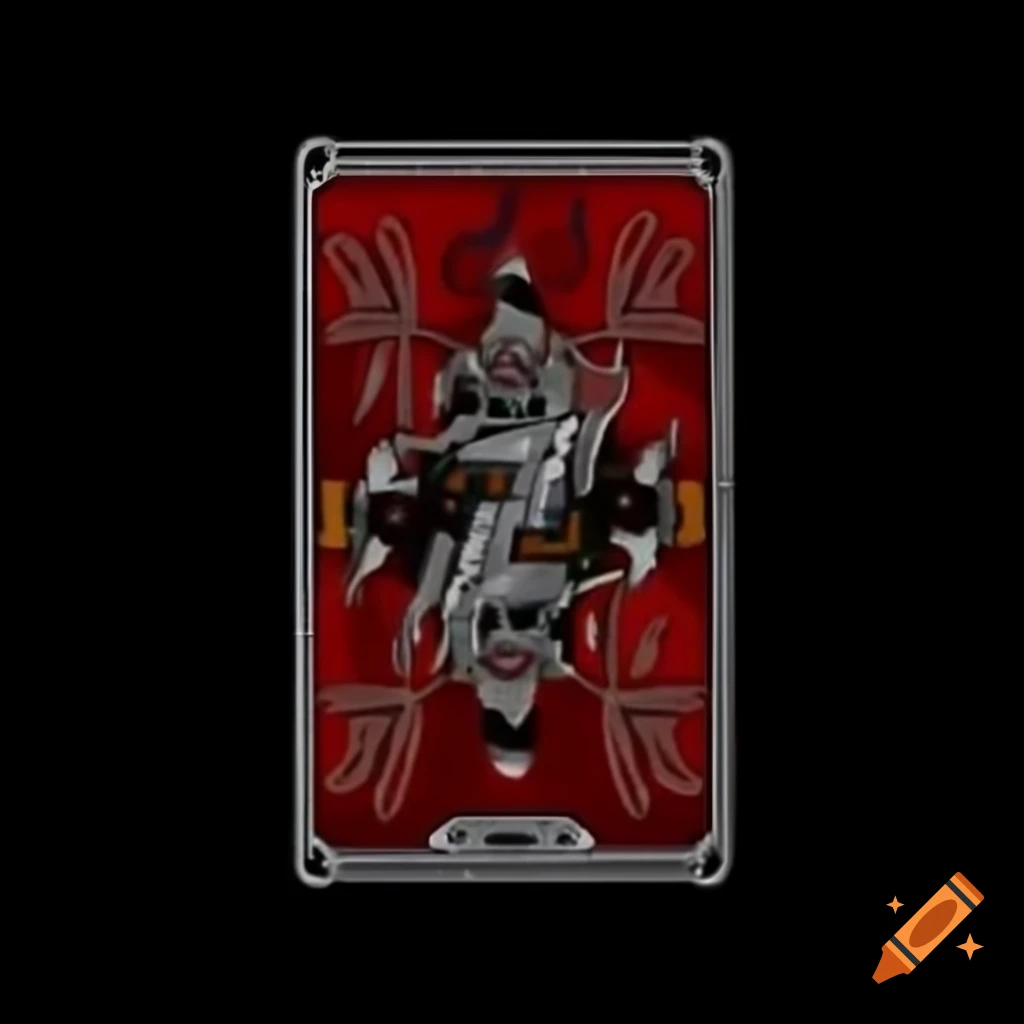 Medieval vampire tarot card design on Craiyon