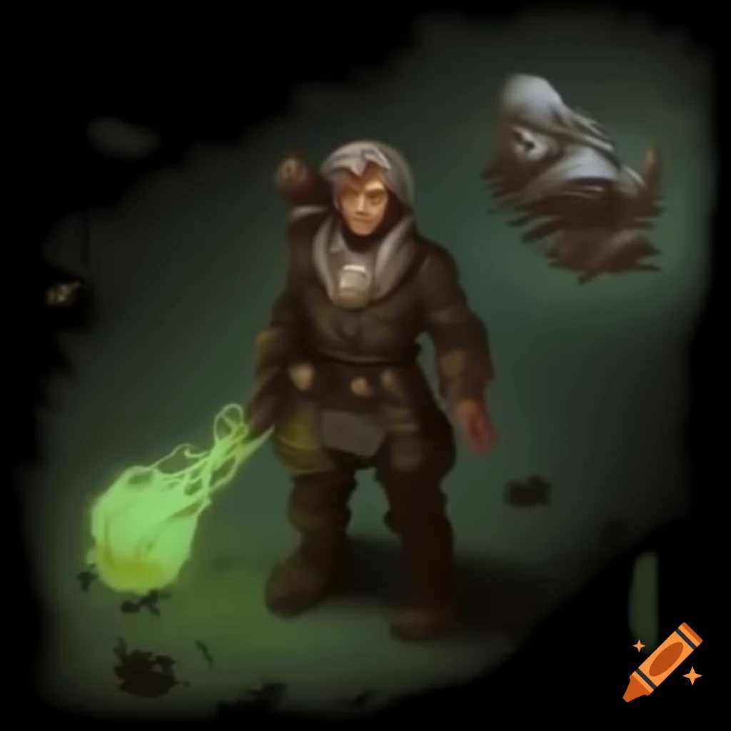 Pixel art protagonist design for elemental apocalypse with post ...