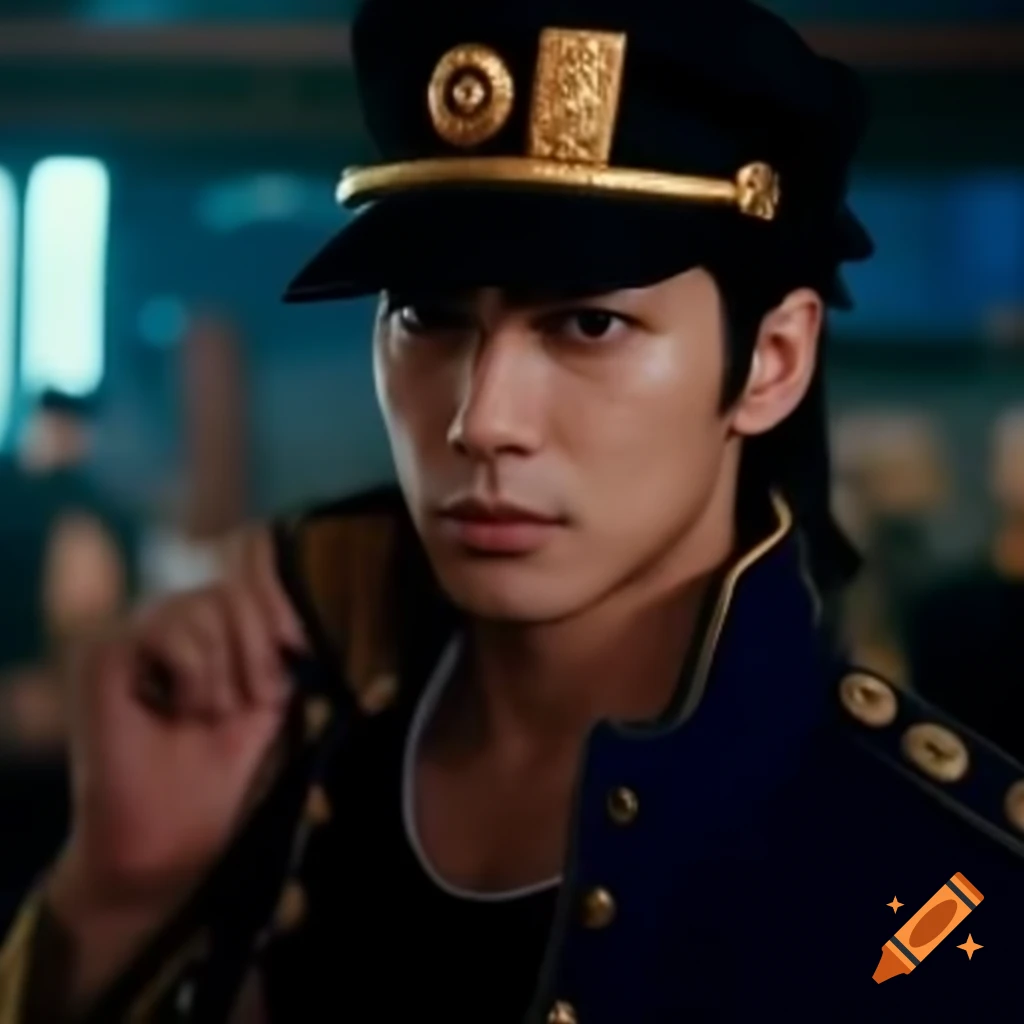 Kento Yamazaki as Kujo Jotaro in Hollywood movie on Craiyon