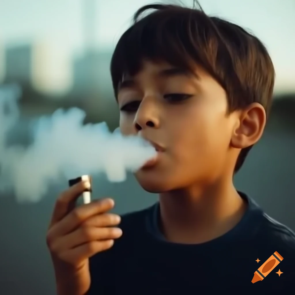 Boy vaping on Craiyon
