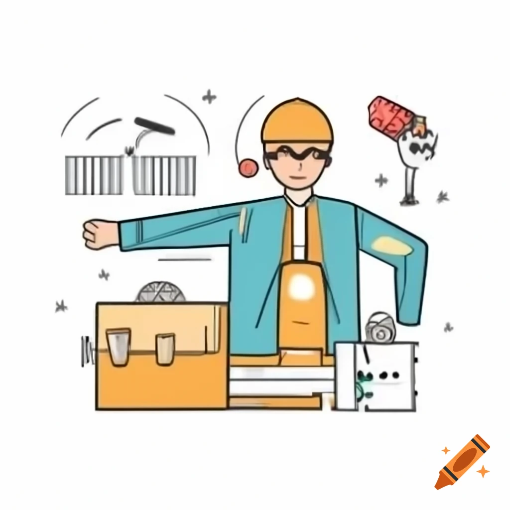 Unspecified work scene that requires clarification on Craiyon