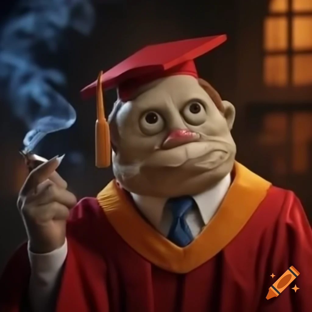 University with a unique mascot, a cigarette on Craiyon