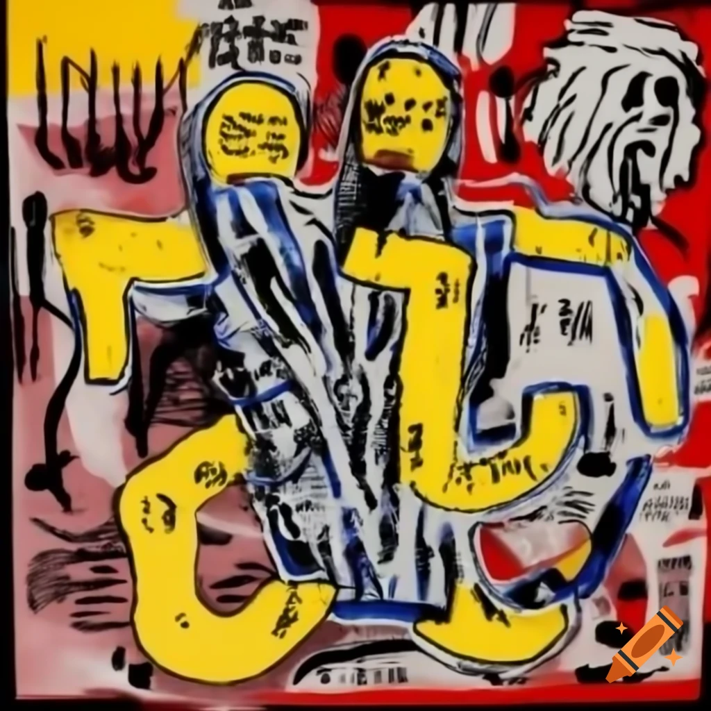 Close-up of basquiat's 'legendary heroes', showcasing raw energy and ...