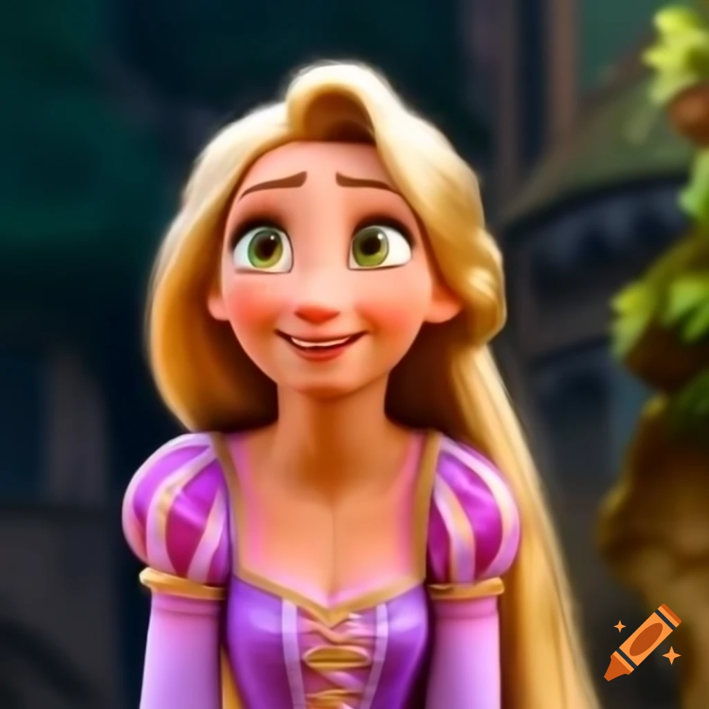 Rapunzel character illustration on Craiyon
