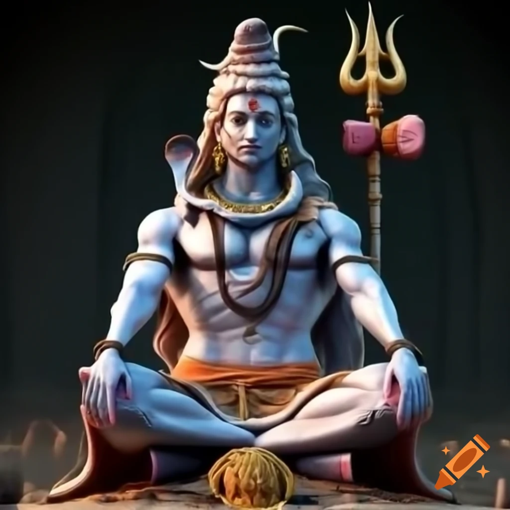 Shiv shankar, a representation of lord shiva in art on Craiyon