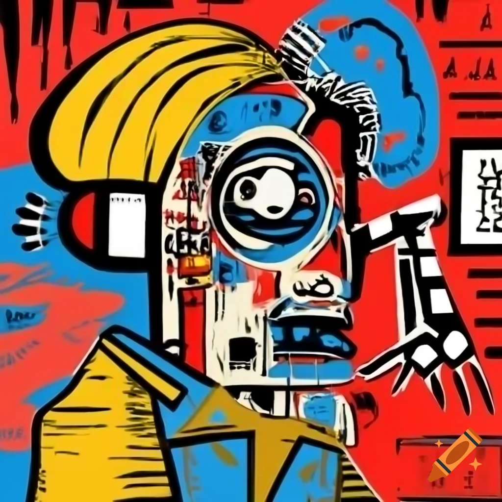 Close-up of basquiat's 'legendary heroes', showcasing raw energy and ...