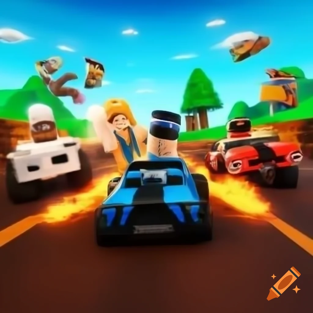 Roblox game featuring racing and drifting with friends on Craiyon