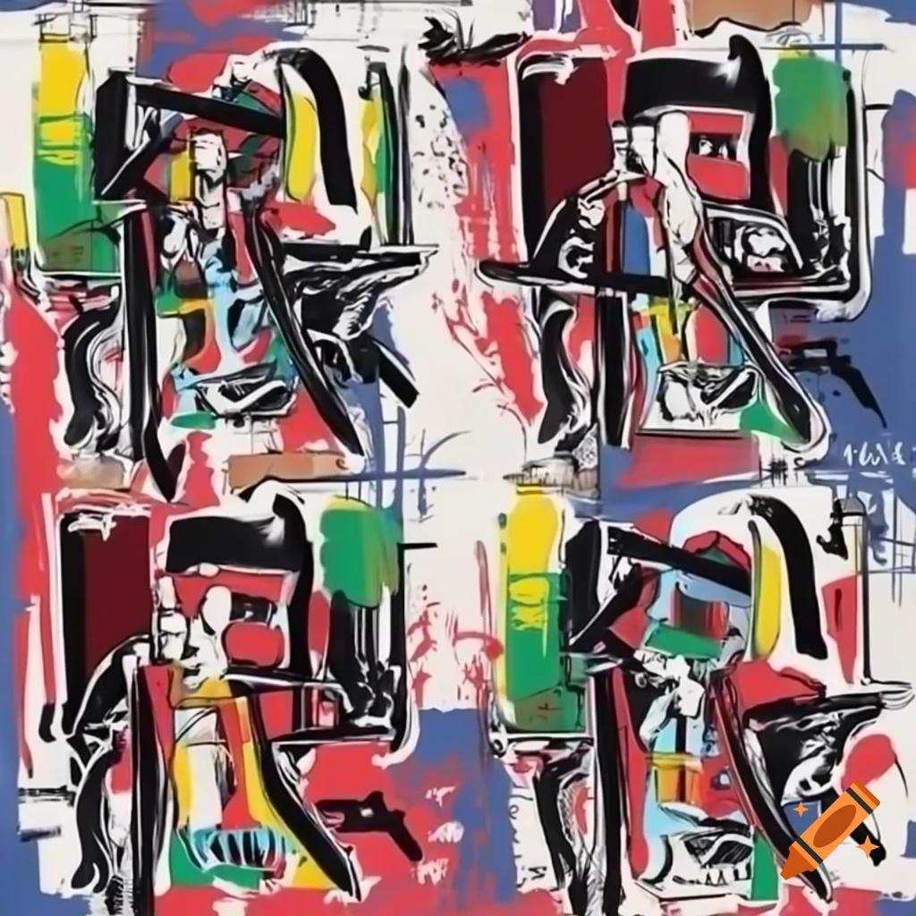 Close-up of Basquiat's 'Legendary Heroes', showcasing raw energy and ...