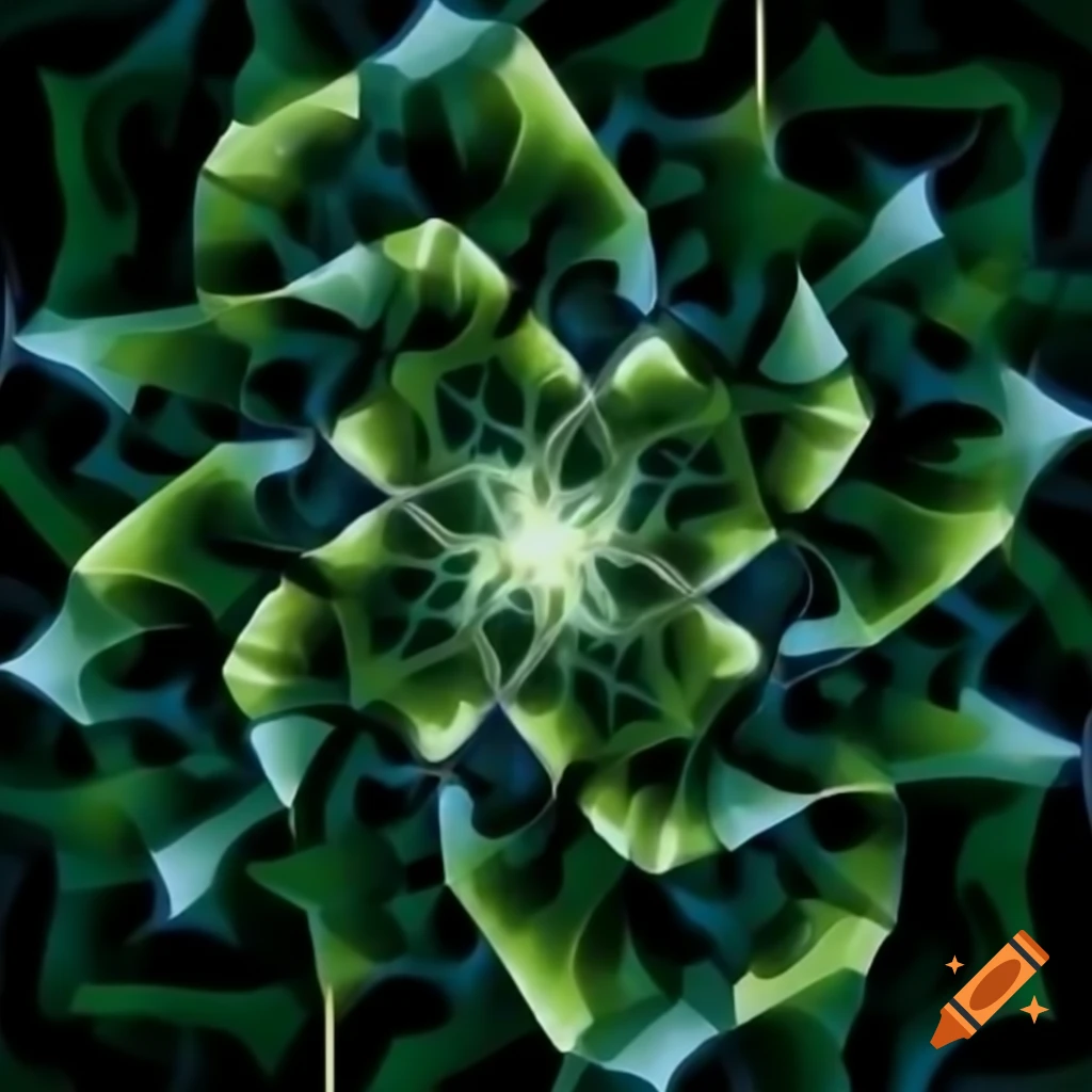 Mind-bending tessellation with intertwining leaf-like forms and ...