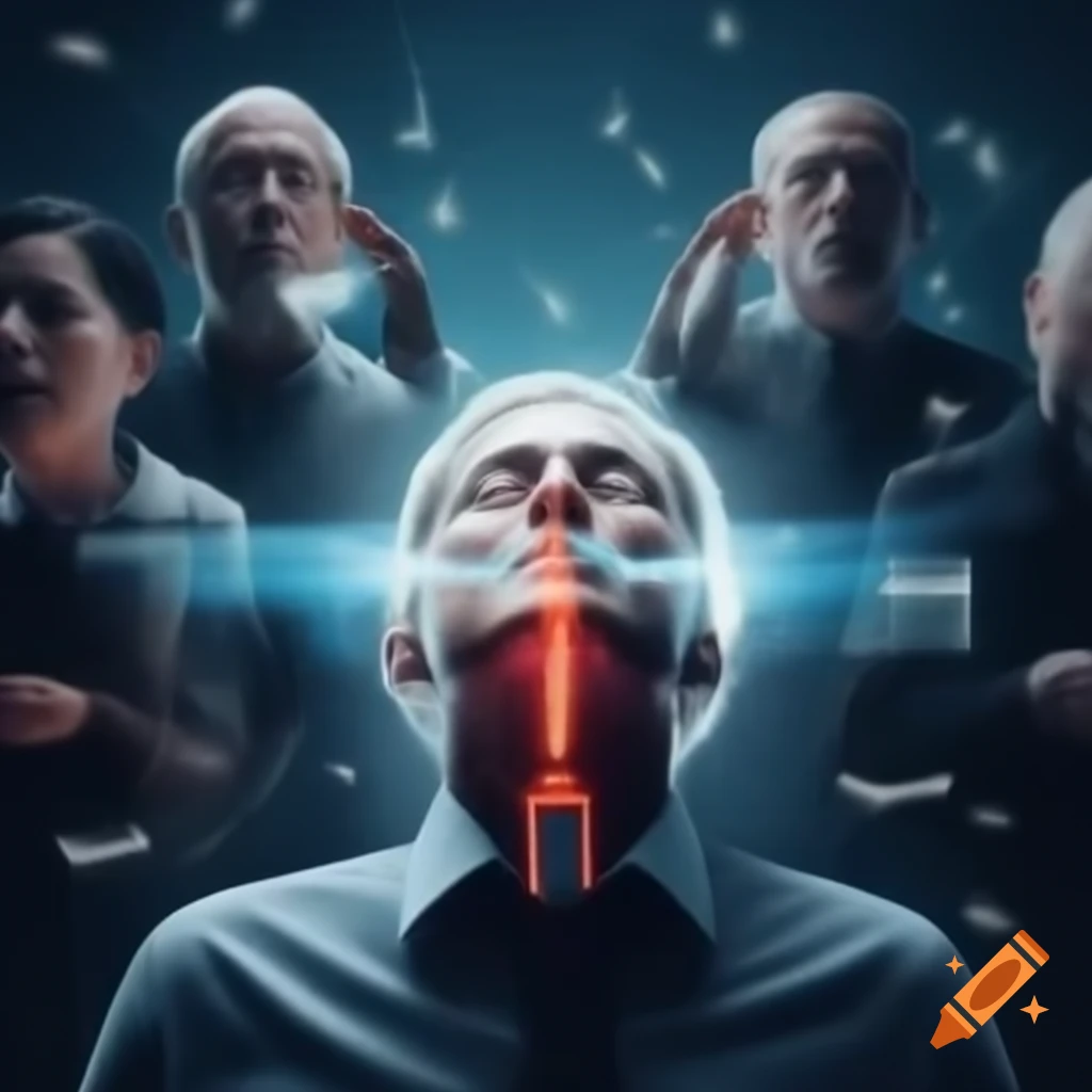 People interacting with technology in a lively environment on Craiyon