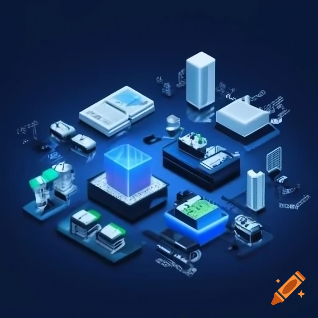 Concept of automation technology on Craiyon