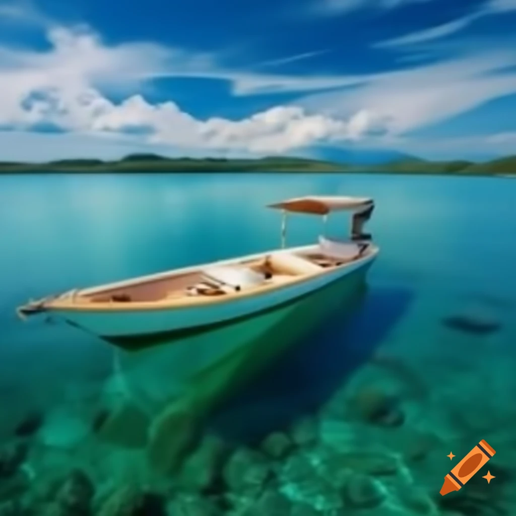 Boat on water on Craiyon