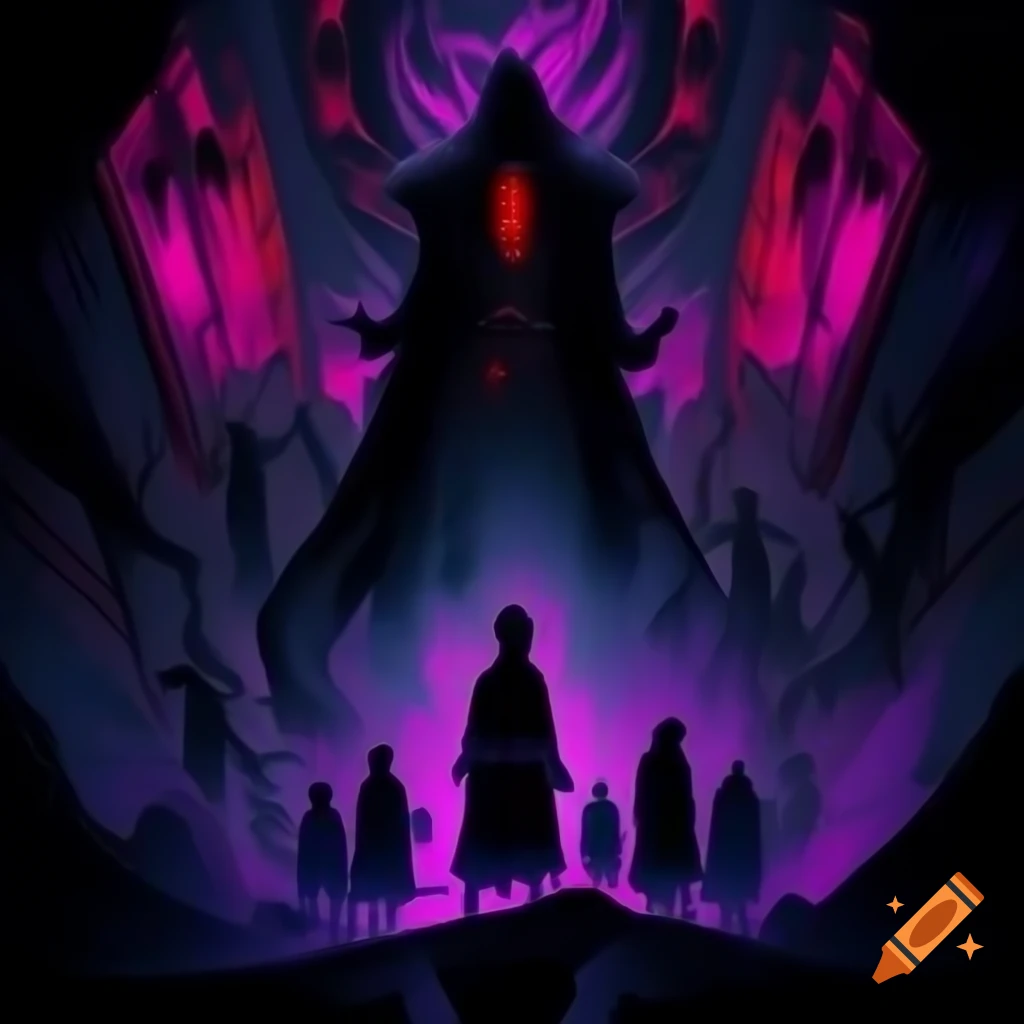 Dramatic YouTube thumbnail featuring anime villains with dark ...