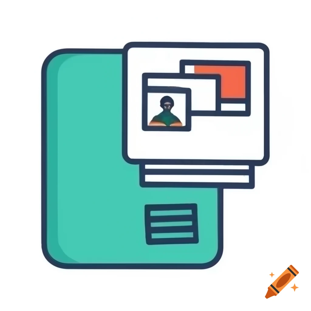 Vector illustration of a passport displaying photo and personal data on ...